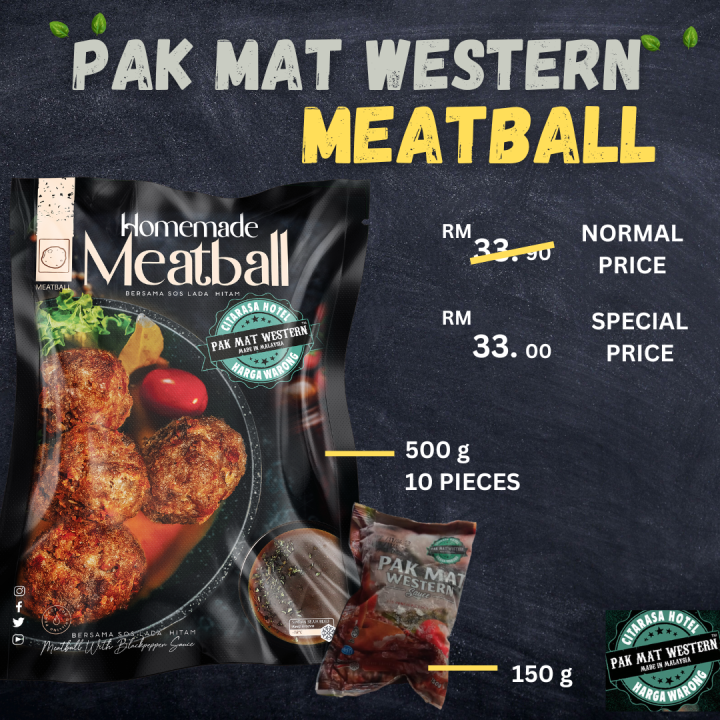 MEATBALL PAK MAT WESTERN (HARGA TERMASUK ICE PACK & THERMAL BAG) | Lazada
