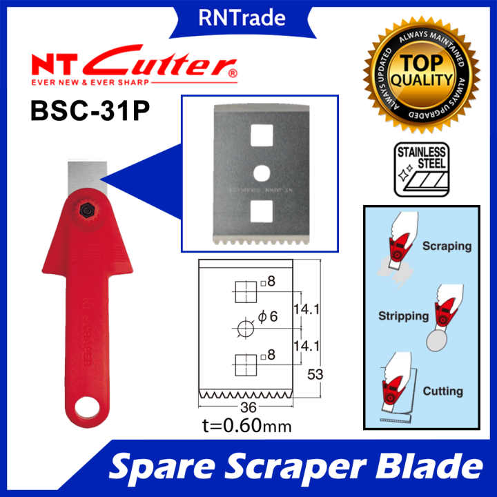 NT Cutter Japan Spare blade BSC-31P for Scraper | Lazada PH