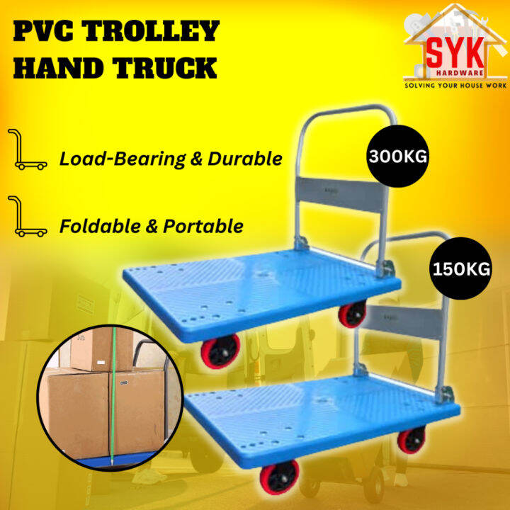 SYK PVC Platform P150 P300 Hand Truck Trolley Wheels Foldable Heavy ...