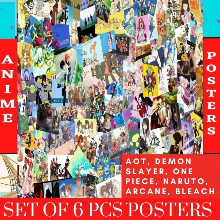 ANIME POSTERS HD (Set of 6 pcs) : A4 Size ANIME HD WALLPAPER POSTER ...