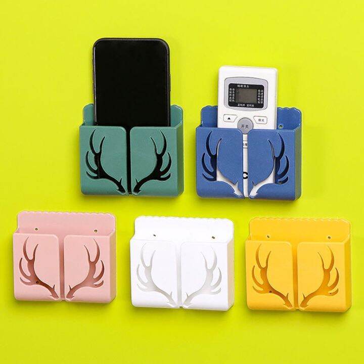 RTHRT สีทึบ1ชิ้นพร้อมของตกแต่งห้องนอนกาวหลังชั้นเก็บของวัสดุ PP ติดผนัง ...