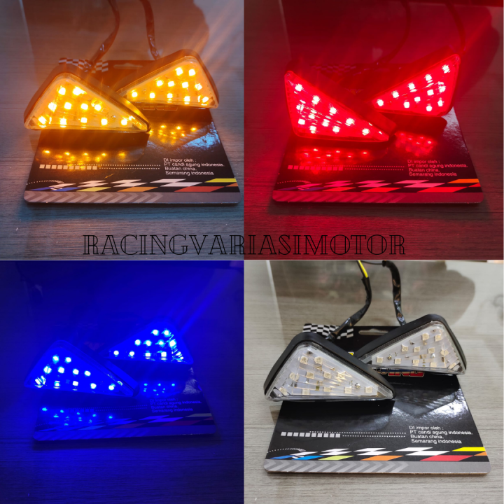 Lampu Sen Tempel Segitiga Variasi r15 v3 v2 cbr 150 vixion r25 ninja ...
