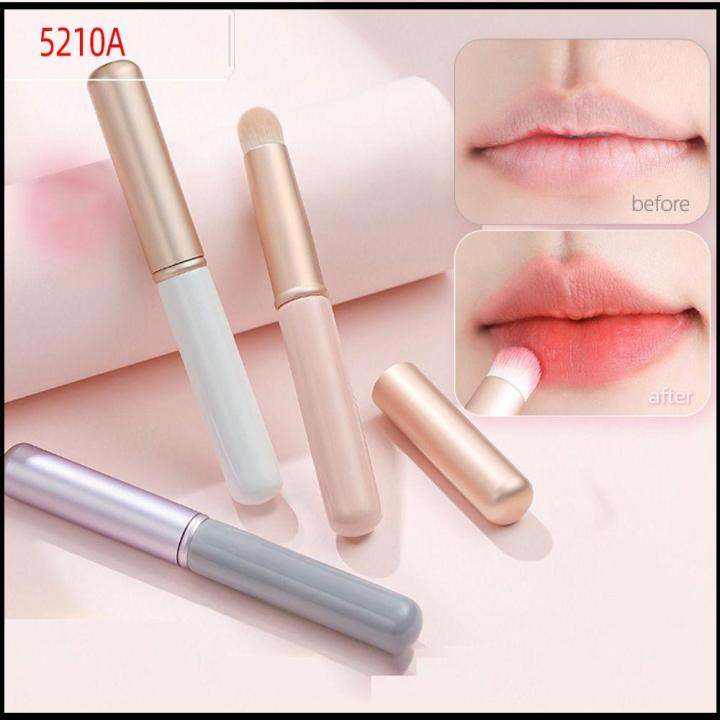 5210A พร้อมฝาปิด แปรงสำหรับริมฝีปาก มี3สี อุปกรณ์เสริมริมฝีปาก ลิปสติกขนาดจิ๋ว แบบพกพาได้ ...