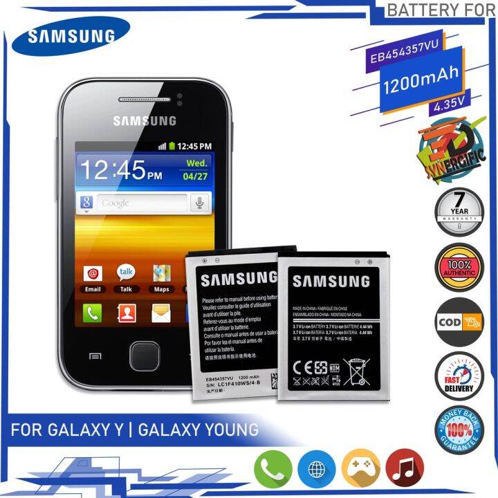Original Samsung Galaxy Young Battery (GALAXY Y) Model EB454357VU ...