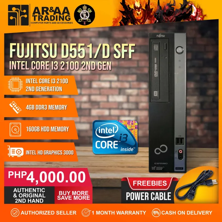 CPU PC Desktop Fujitsu Esprimo Intel Core i3 2100 4gb 1600gb (2nd ...