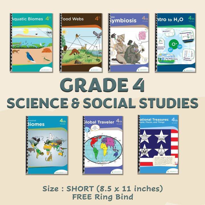 GRADE 4 SCIENCE & SOCIAL STUDIES (Worksheets / Workbooks) | Lazada PH
