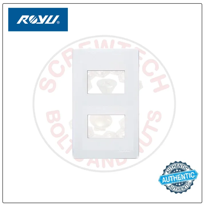 ROYU WIDE 2 GANG PLATE RWP2 | Lazada PH