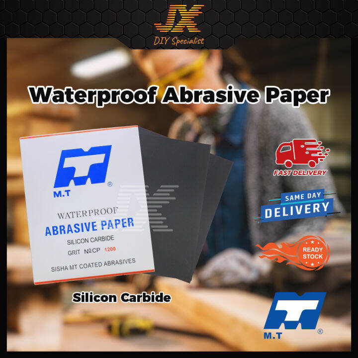 [Sold In 1 Book] MT Waterproof Abrasive Sandpaper Sand Paper Kertas ...