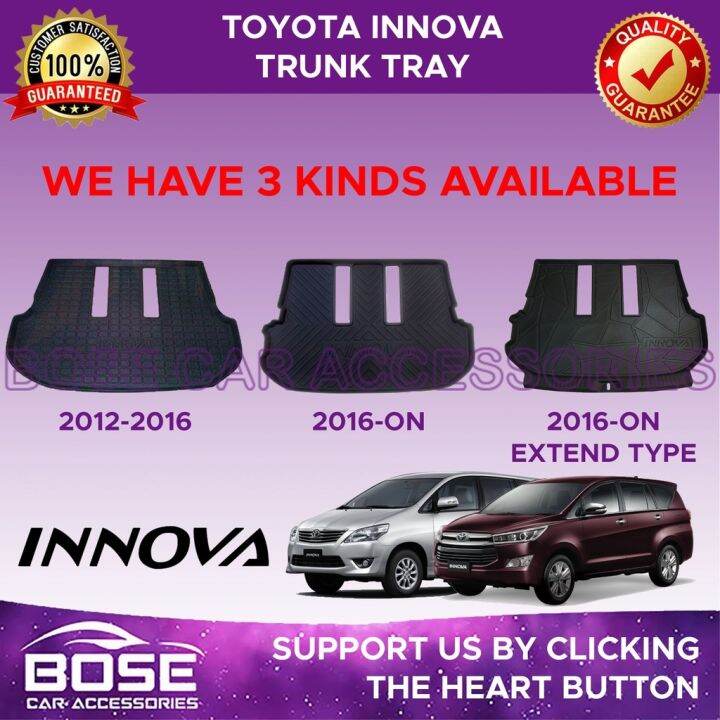 Toyota Innova 2012 - 2016 / Onwards Model OEM Cargo Trunk Tray High ...