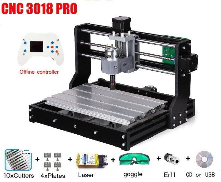 Cnc 3018 Pro Laser Engraver Wood Cnc Router Machine Grbl Er11 Hobby Diy