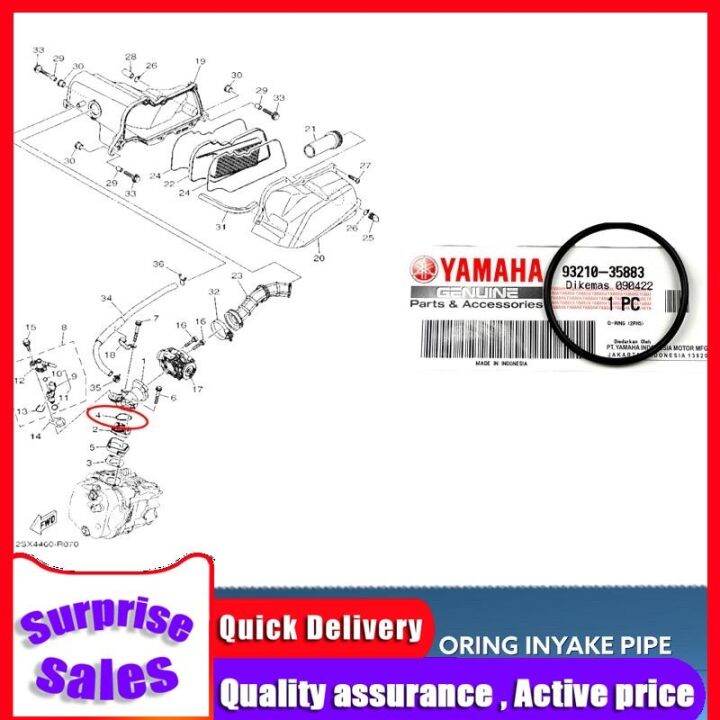 ORING INTAKE MANIFOLD MIO i125 93210-35883 GENUINE | Lazada PH