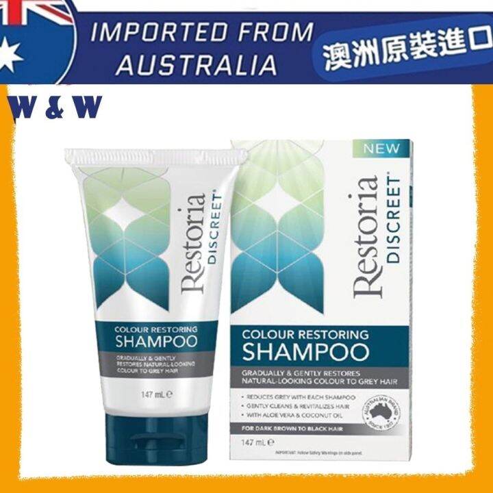 [AUS Import] Restoria Discreet Hair Colour Restoring Hair Shampoo ...