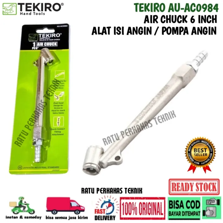 ALAT ISI ANGIN TEKIRO AU-AC0984 AIR CHUCK CHROME 6 INCH PENGISIAN ISIAN ...