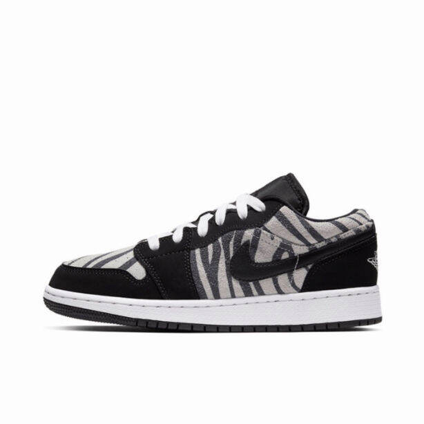 【เก็บเงินปลายทางเท่านั้น】 Jordan Air Jordan 1 Low Zebra【ของแท้ 100% ...