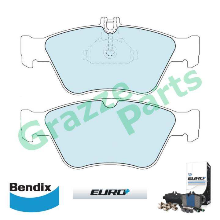 Bendix Euro Plus Disc Brake Pad Front for DB1330 - Mercedes Benz W210 ...