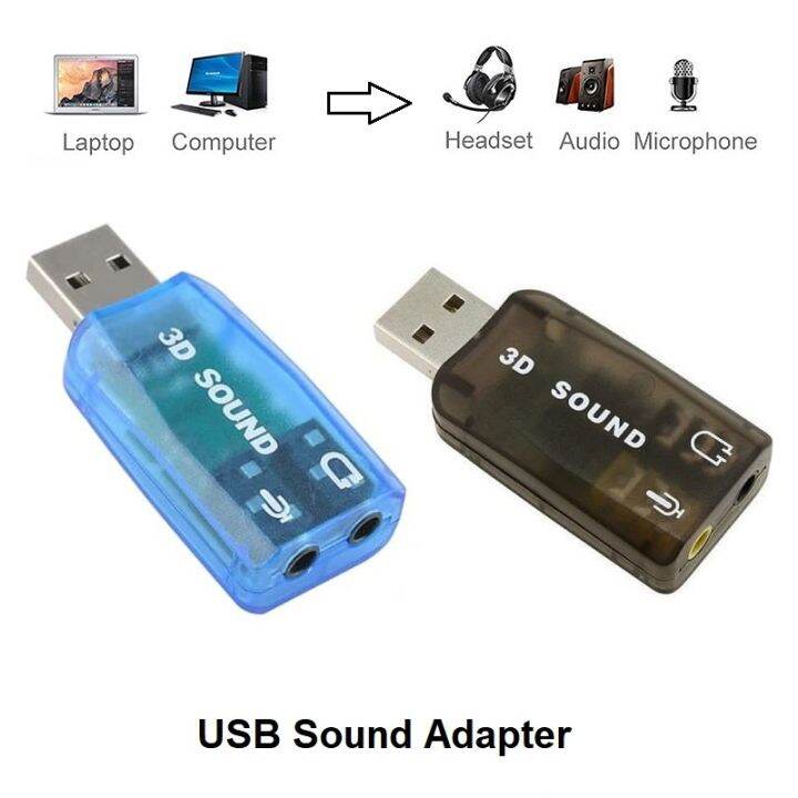 USB Sound Adapter 5.1 Channel External Soundcard Audio | Lazada Indonesia