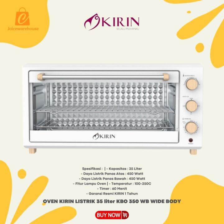 OVEN KIRIN LISTRIK 16 liter KBO 160 LL (low watt) | Lazada Indonesia