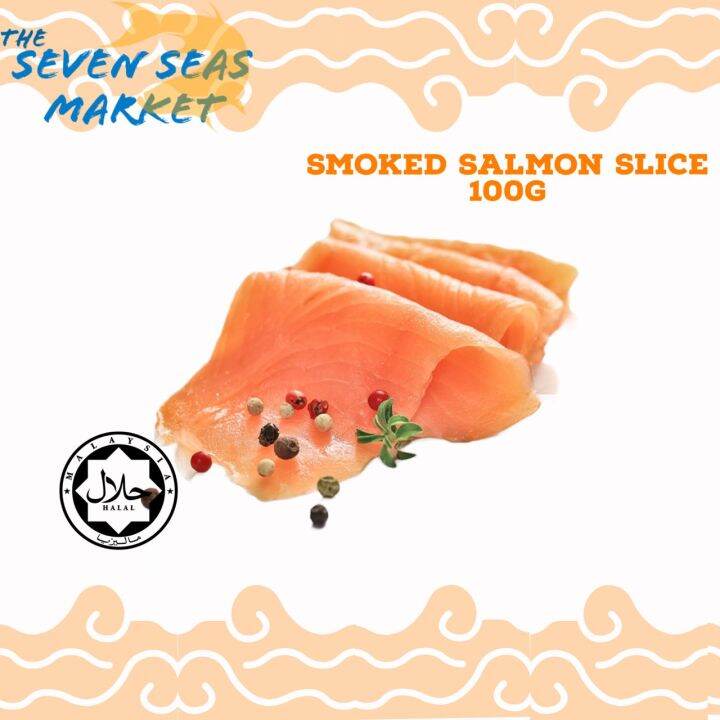 [HALAL] Norway Smoked Salmon Slice (Traditional,Terriyaki,Black Peper ...