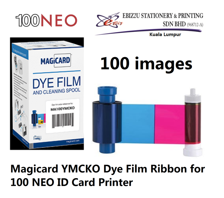 Magicard YMCKO Dye Film Ribbon for 100 NEO ID Card Printer | Lazada