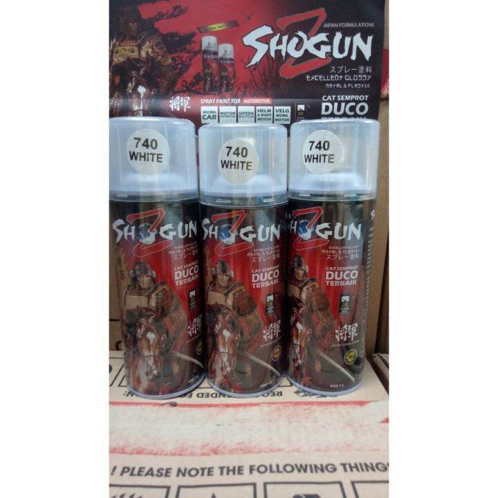 pilok pilox cat semprot duco shogunz shogun white 740 400cc putih ...