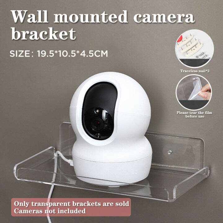 KeyNG Acrylic Floating Wall Shelves for Security Cameras Baby Monitors ...