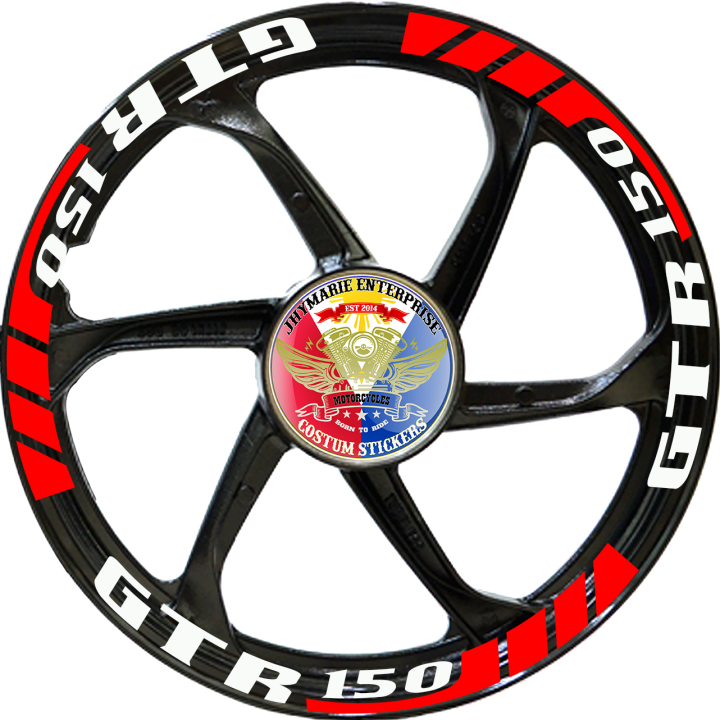 HONDA SUPRA GTR 150 MAGS STICKER set good for 2 mags front and rear ...