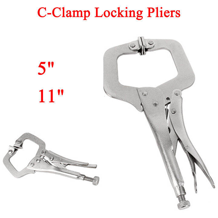 C-CLamp Locking Pliers Vise Grip 11" 5" Woodworking Welding C-Clamps ...