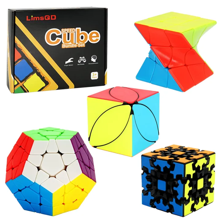 Fanxin LimsQD 4Pcs Cubes Gift Set WCA Speed Rubik's Cube Bundle Set ...