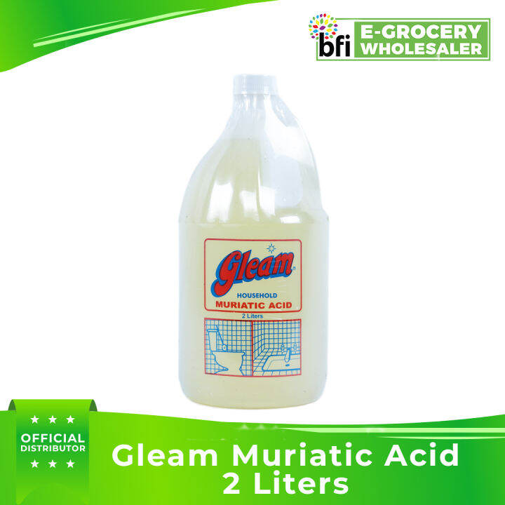 BFI Gleam Muriatic Acid 2 Liters [SAME-DAY AVAILABLE] | Lazada PH