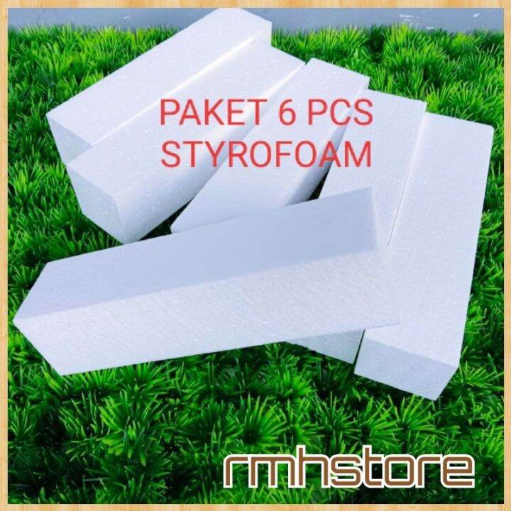 ﺴ Styrofoam Foam Blocks Use 6 pcs 5x5x20cm Dry Foam Foam Handle Bouquet ...