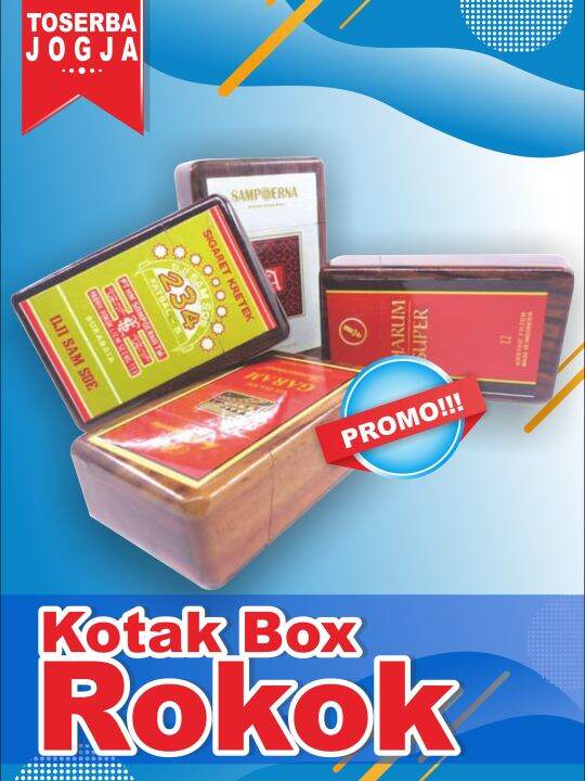 Tempat Rokok Wadah Penyimpan Rokok Kayu / Kotak Box Rokok Kayu ...