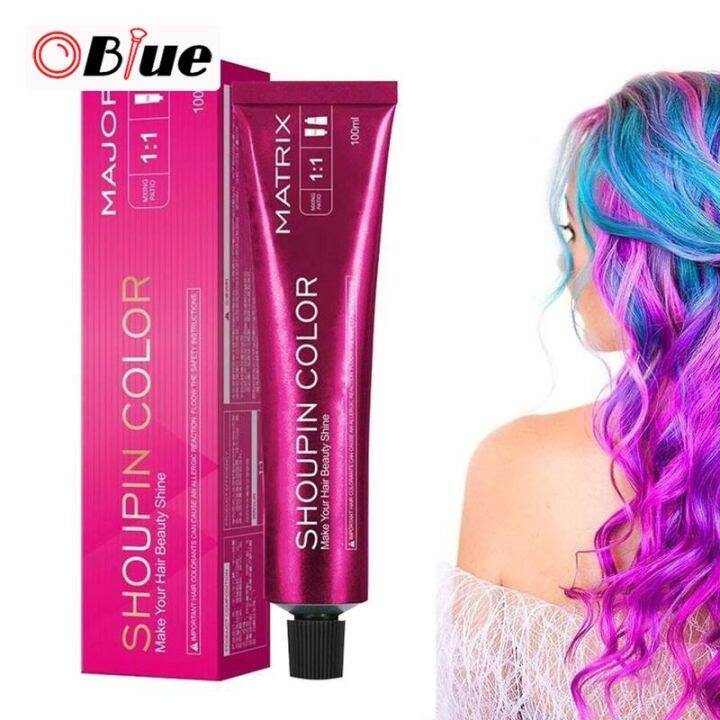 OBlue OBlue Ammonia-free hair dye cream single color cream cover white ...