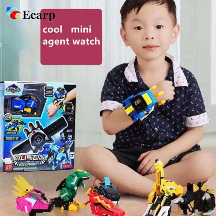 New Miniforce Transformation Watch Toys Mini Agent X Super Dinosaur ...