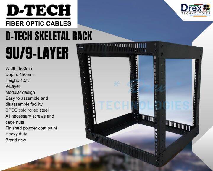 D-TECH 9U/9-Layer Skeletal Rack (Disassembled) | Lazada PH