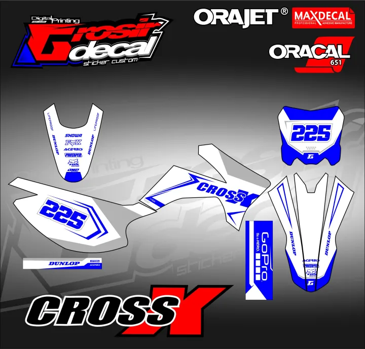 DECAL STICKER VIAR CROSS X 150/200GT DEKAL STIKER VIAR CROSS X 150 ...