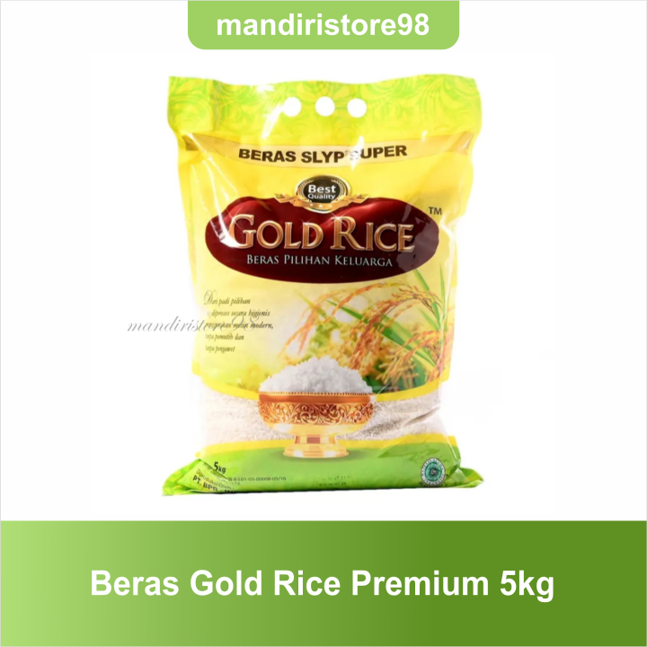 BERAS GOLD RICE PREMIUM 5 KG PULEN WANGI | Lazada Indonesia