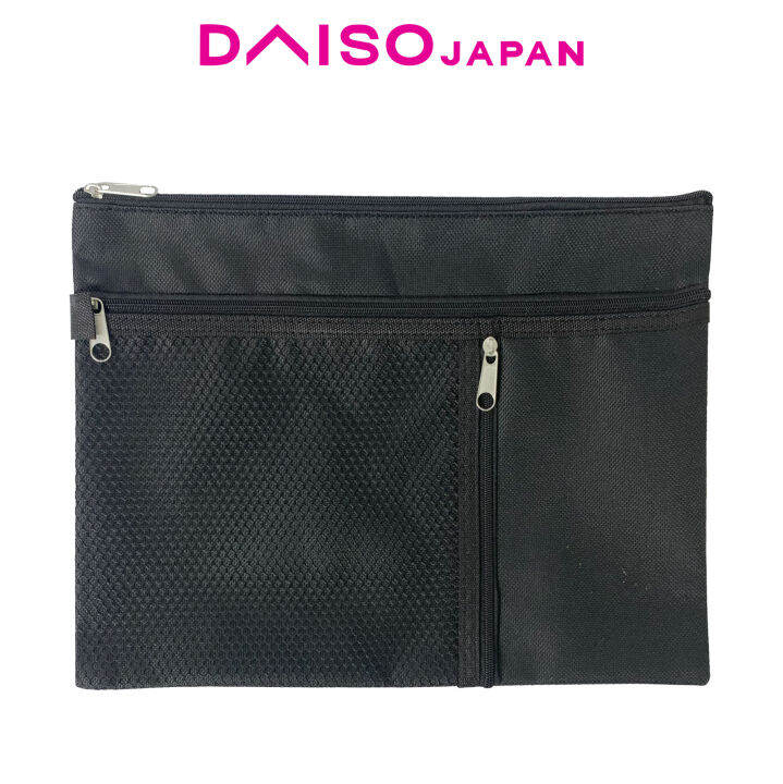 Daiso Mesh case (with 3 pockets, B5, black) | Lazada PH