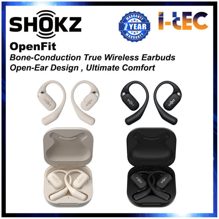 Shokz OpenFit Bone-Conduction True Wireless Earbuds , Open-Ear Design ...