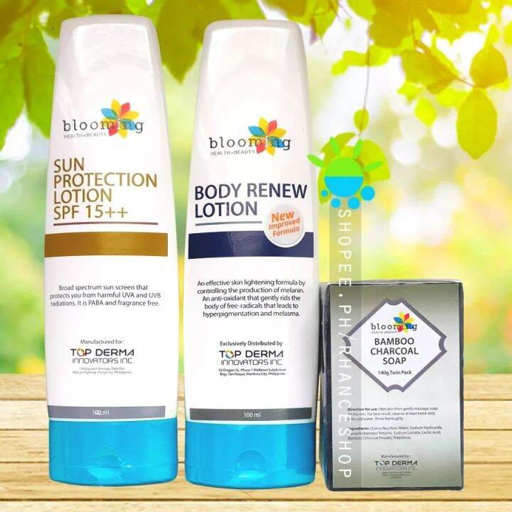 Lileigh BLOOMING BODY RENEW SET Whitening Lotion w/ Sunscreen ...
