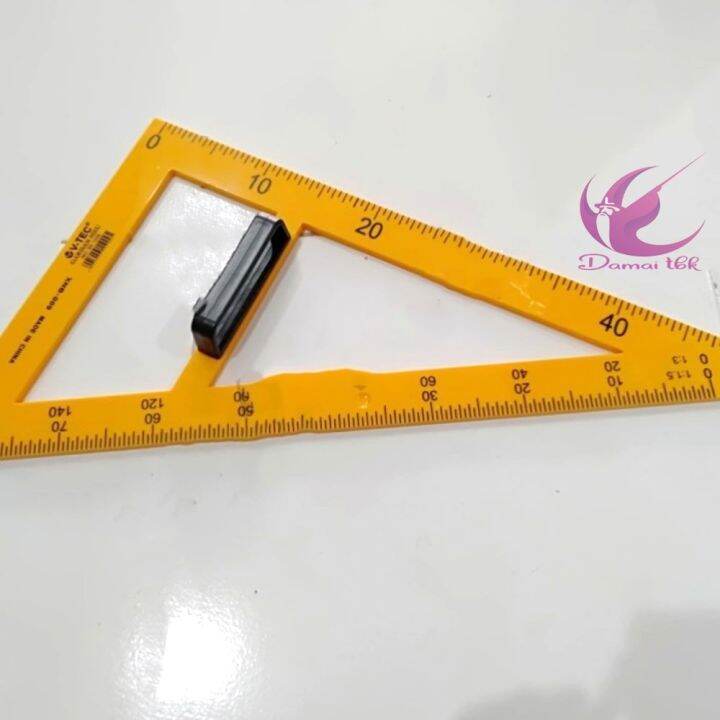 penggaris segitiga plastik besar whiteboard / Penggaris siku siku SK ...