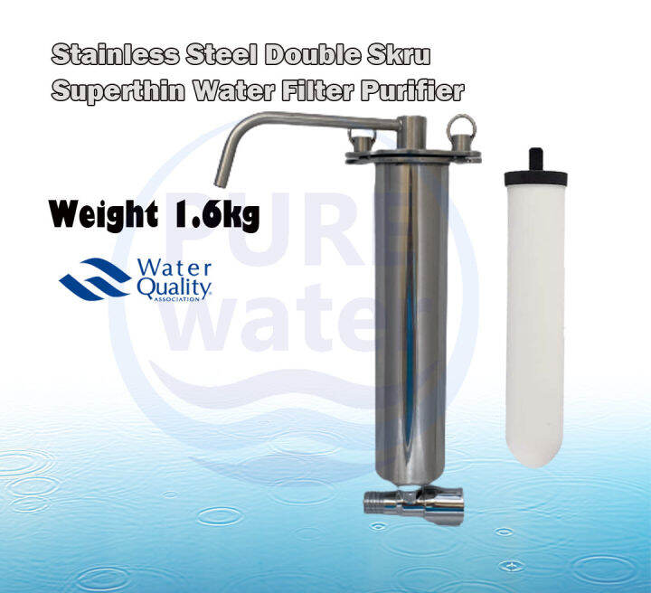 Superthin Double Screw Stainless Steel Water Filter Purifier System ...