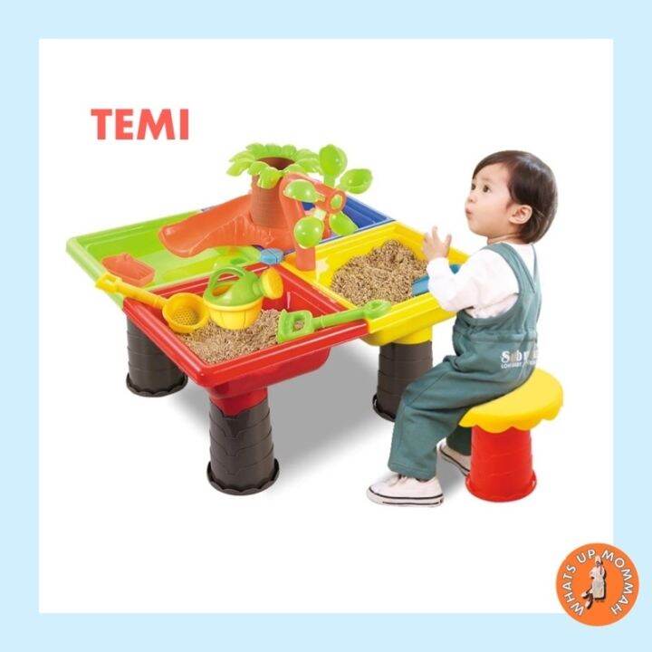 Genuine TEMI Spark Sand Activity Water Table with Magic Sand | Lazada PH