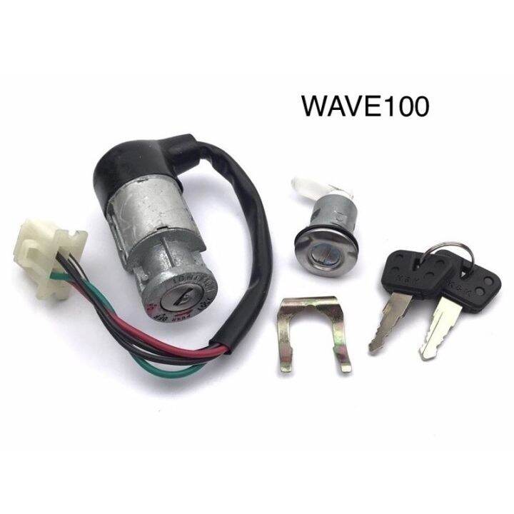 HONDA WAVE100 W100 WAVE 100 MAIN SWITCH SET KUNCI SWITCH COMPLETE SET ...