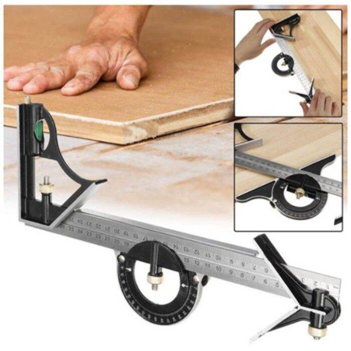 Penggaris Siku Combination Square Stainless Steel Angel Ruler ...