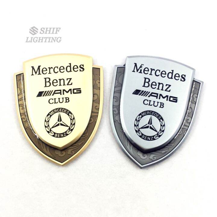 CX 1 x Metal Gold Mercedes Benz //AMG Club Logo Car Auto Decorative ...