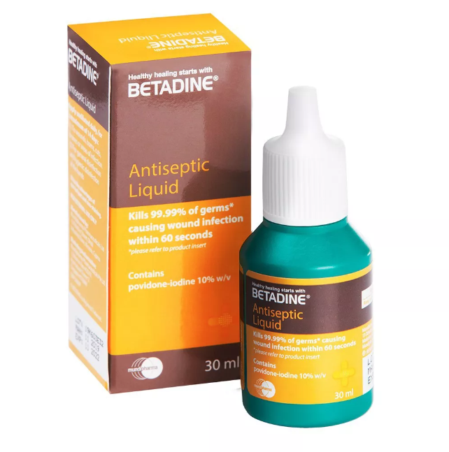 Betadine PVP-I Antiseptic Liquid 30ml Exp: 02/2025 | Lazada