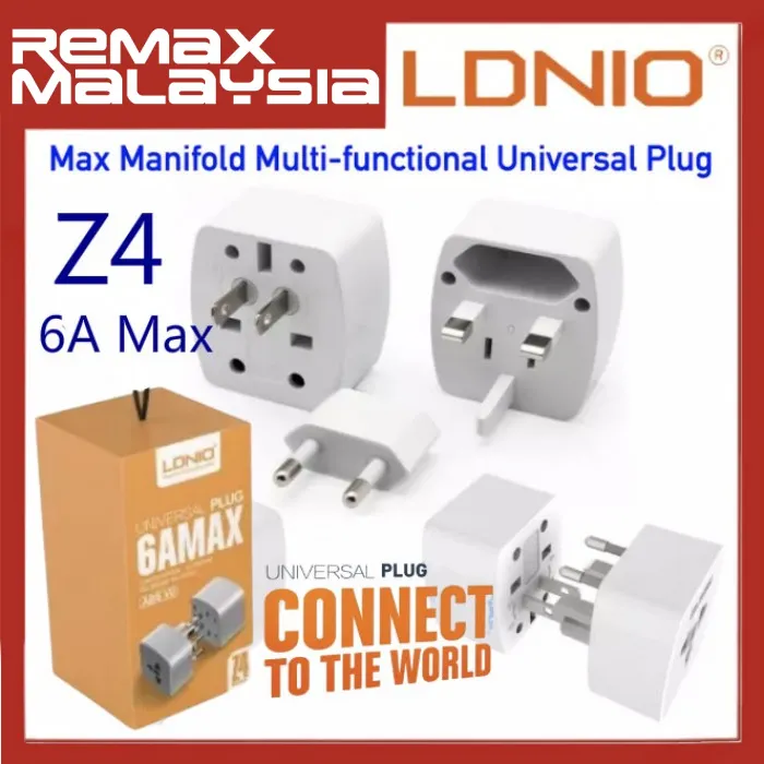 LDNIO Z4 6A Max Manifold Multi-functional Universal Plug Socket Adapter ...