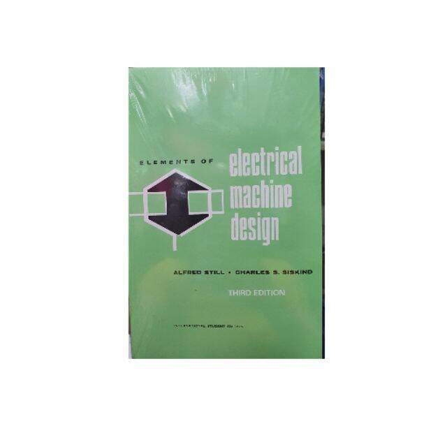 Elements of Electrical Machine Design third edition by:Siskind | Lazada PH
