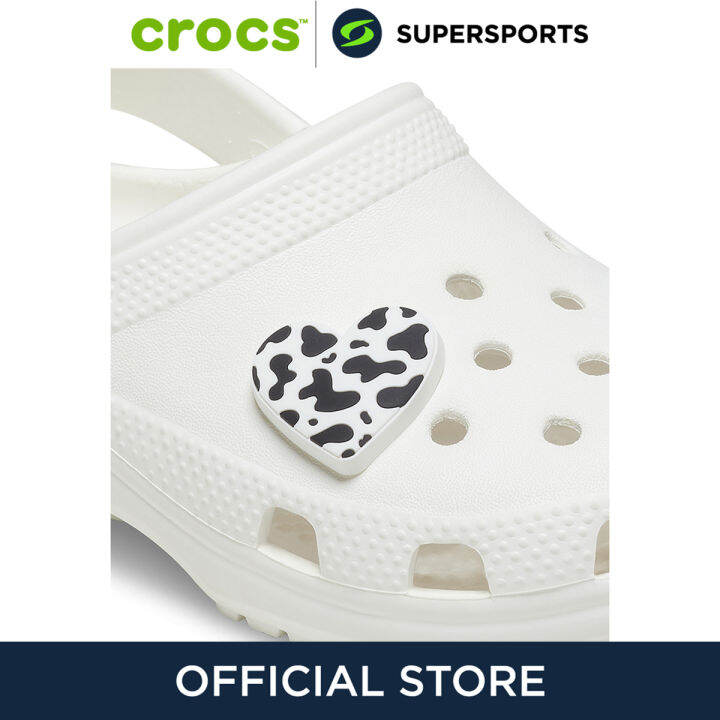 CROCS Jibbitz Cow Print Heart ตัวติดรองเท้า | Lazada.co.th