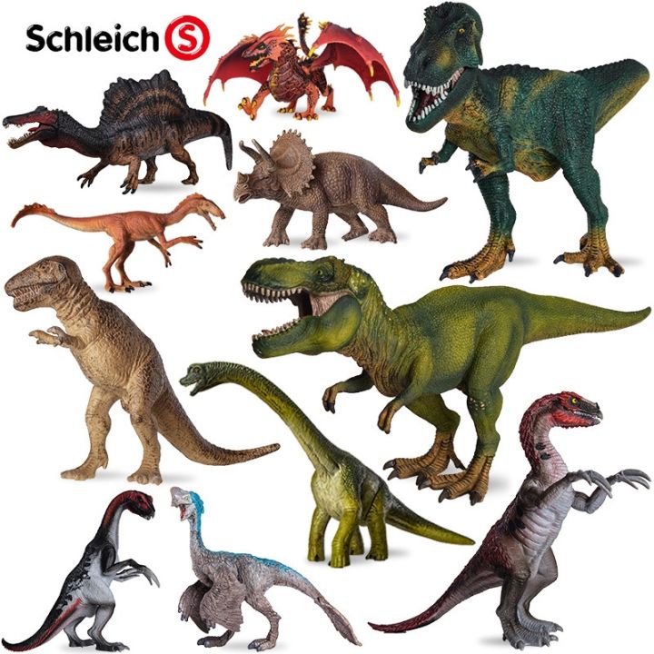 Schleich Dinosaur Model Rex Tyrannosaurus Sickle Dragon Toy Spinosaurus ...